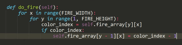 How To Make Doom Fire With Pygame Python Programming