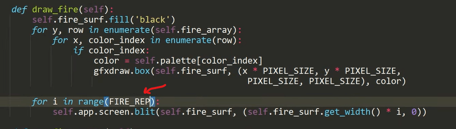 How To Make Doom Fire With Pygame Python Programming