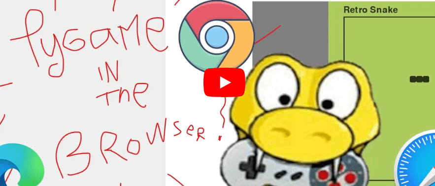Videogames made with Pygame in the browser with WASM – python programming