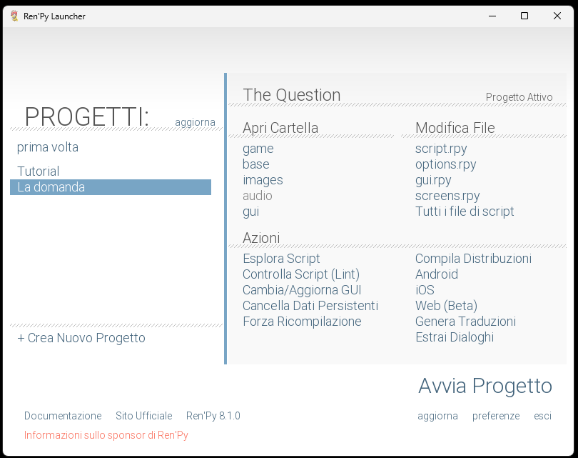 Ren’py, visual novel editor in Python – python programming