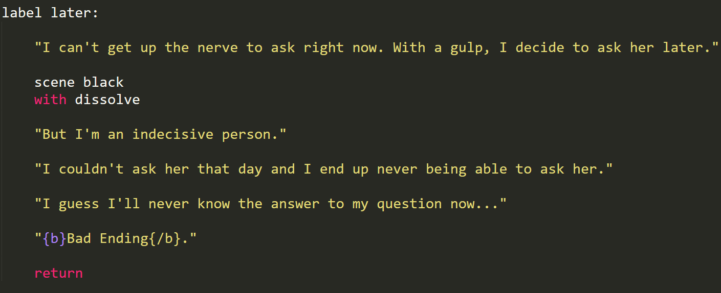 Ren’py, visual novel editor in Python – python programming