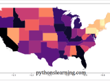 How To Plot An Us Map Using Python Pythonslearning