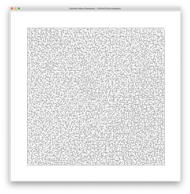 Random Maze Generator with Python Turtle – Python and Turtle