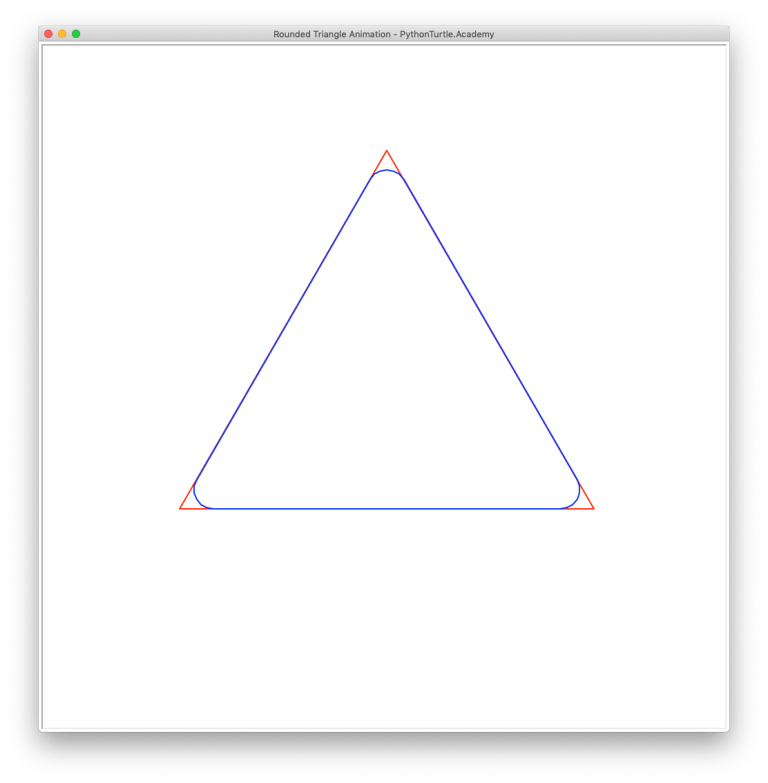 Rounded Triangle Animation With Python Turtle Python And Turtle