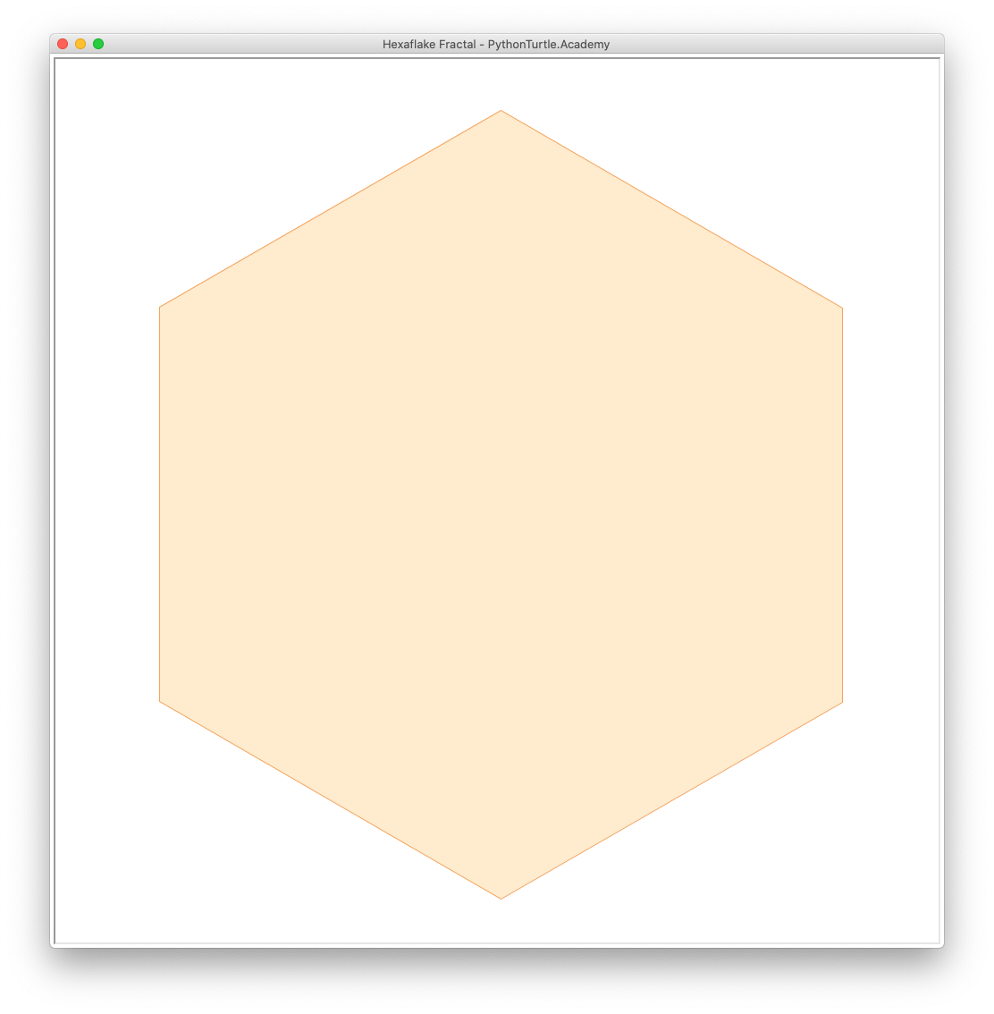 Hexaflake Fractal With Python Turtle Source Code Python And Turtle