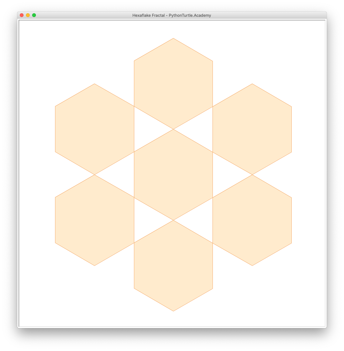 Hexaflake Fractal With Python Turtle Source Code Python And Turtle
