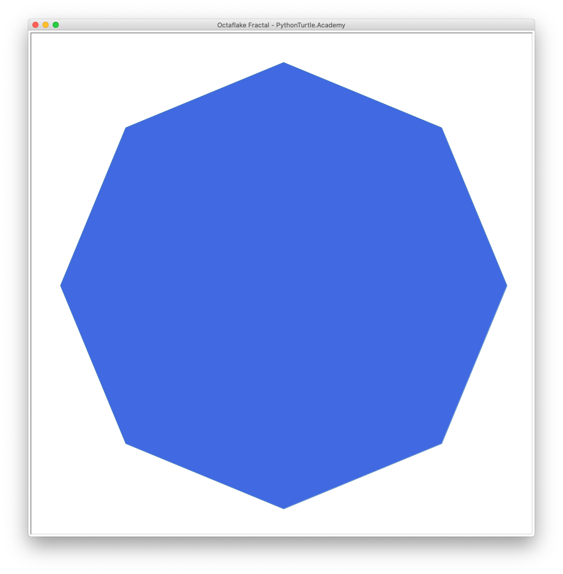 Octaflake With Python Turtle Source Code Python And Turtle 1813