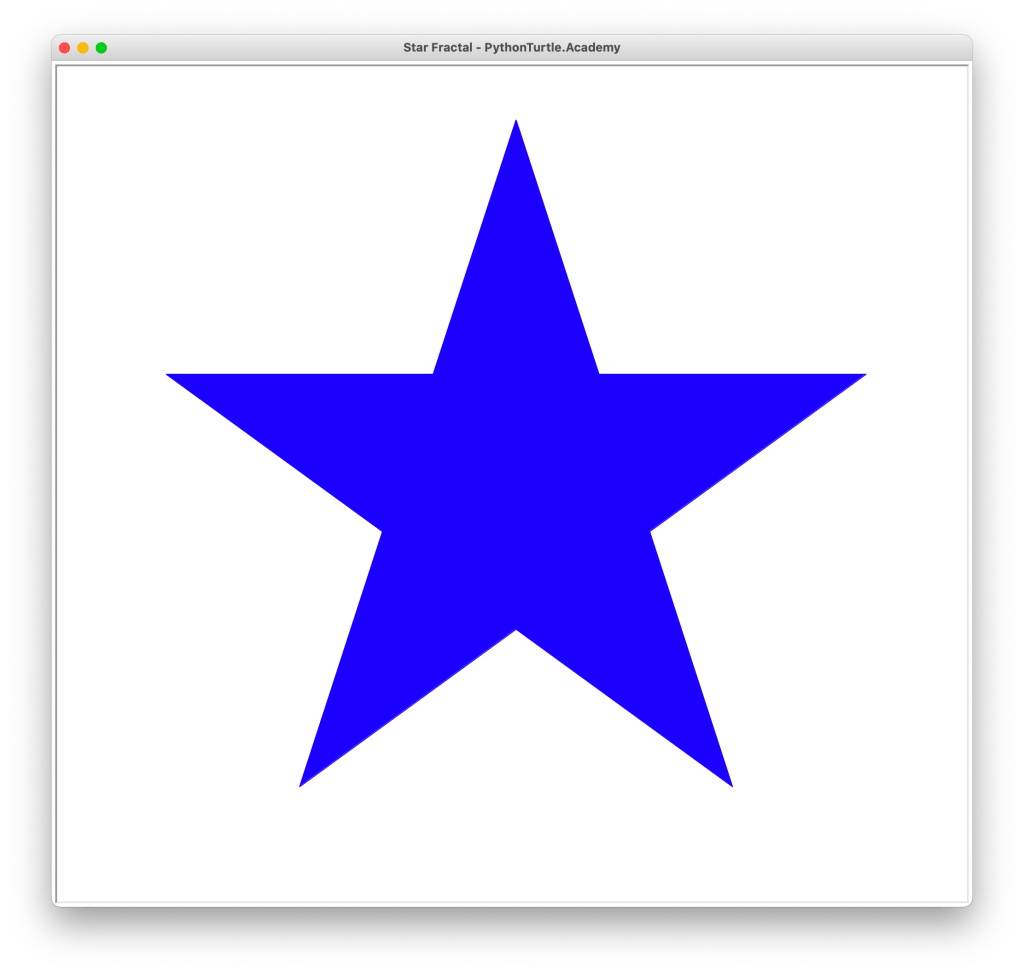 Star Fractal With Python And Turtle Tutorial And Source Code Python 9680