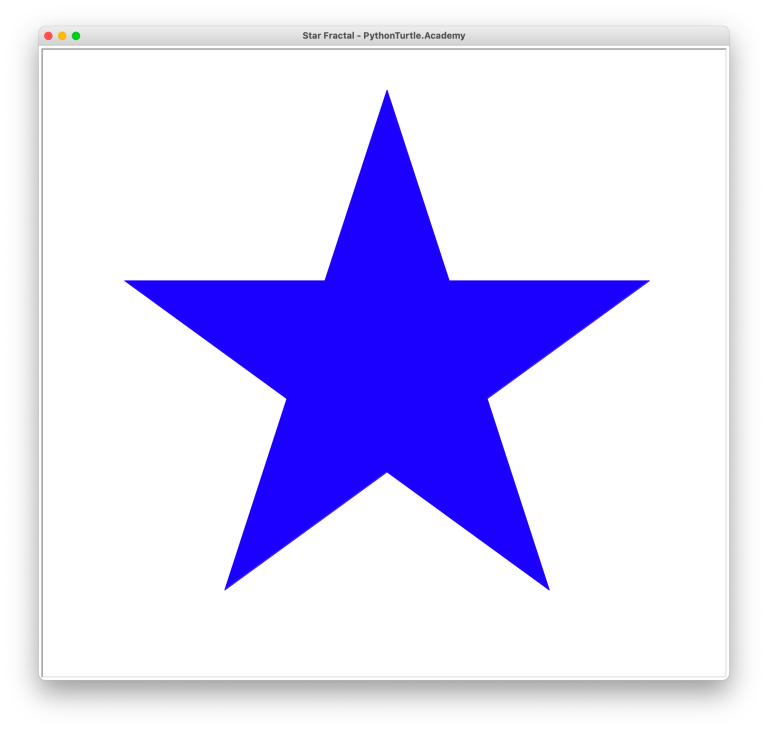 Star Fractal With Python And Turtle Tutorial And Source Code Python 9418