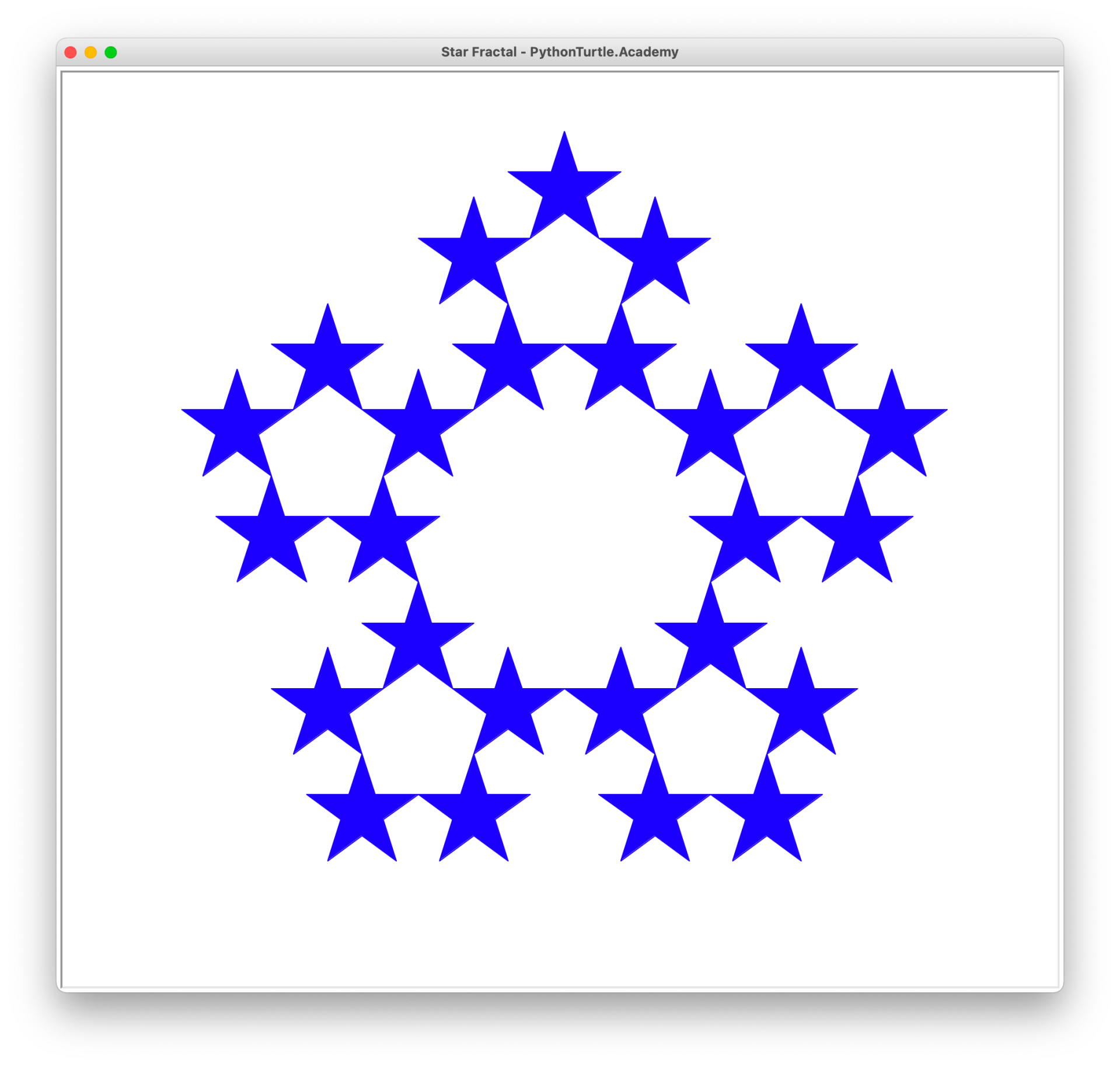 Star Fractal With Python And Turtle Tutorial And Source Code Python 8024