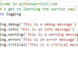 Logging In Python Python Warriors