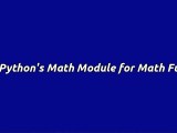 Master Python S Math Module For Math Functions
