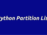 Python Partition List