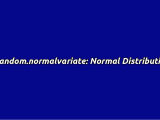 Python Random Normalvariate Normal Distribution Guide