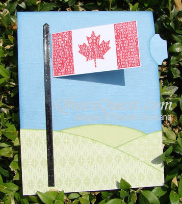 Waving Flag Card Tutorial - Qbees Quest