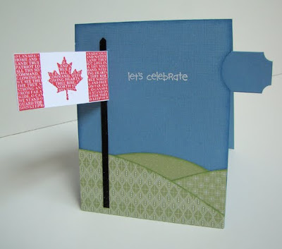 Waving Flag Card Tutorial - Qbees Quest