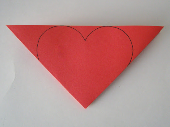 Heart-Shaped Fancy Fold Card - Qbees Quest