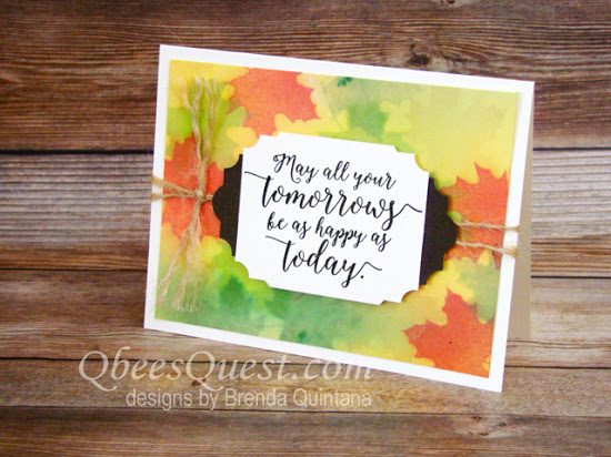 Colorful Seasons Fall Card - Qbees Quest
