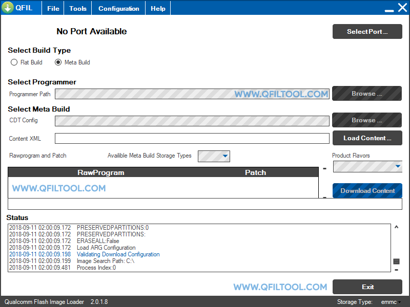 QFIL Tool v2.0.1.8 - Qualcomm QFIL Flash Tool