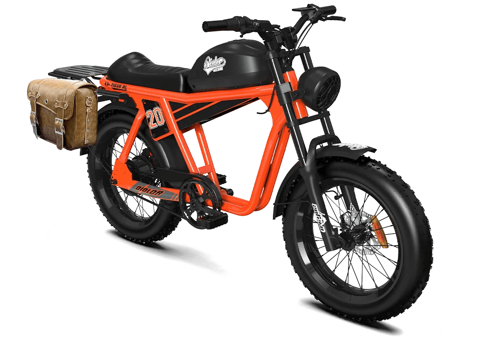 Fat Tire Electric Cruiser Bike Qiolor Tiger Rl