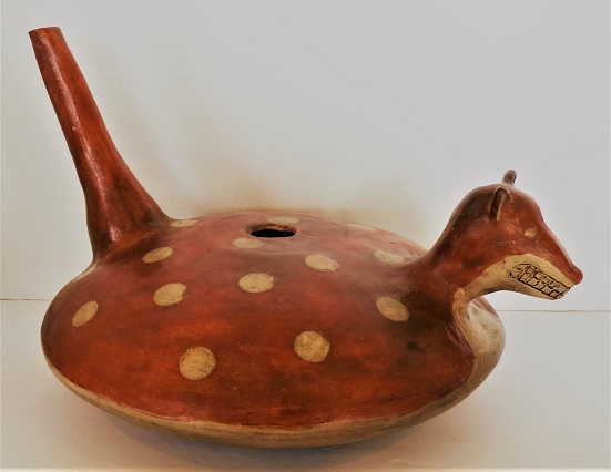Laying Deer Teapot #383 - Te-Mi-Zhi-Ka Pottery by Betty Gaedtke, Quapaw