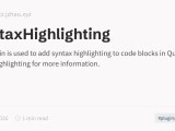 Syntaxhighlighting