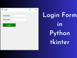 How To Create Login Form In Python Tkinter Questain