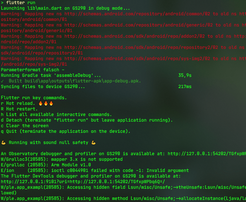 How to use the Flutter command-line interface