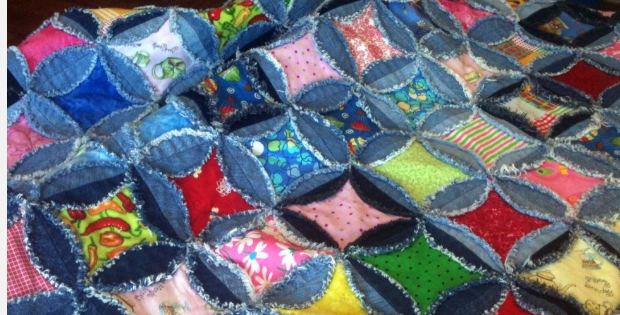 The Best Denim Rag Quilt Demo - Quilting Cubby