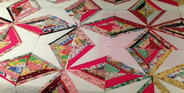 Make This String Quilt With A Bag Or Two Of Strings - Quilting Cubby