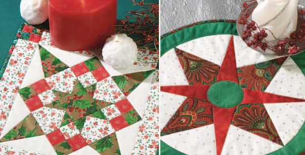 Three Christmas Candle Mats You Can't Resist Making - Quilting Cubby