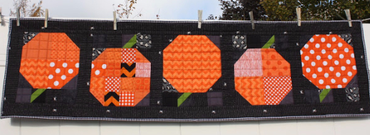 Patchwork Pumpkin Throw Pillow Pumpkin Table Runner To Match – Quilting ...
