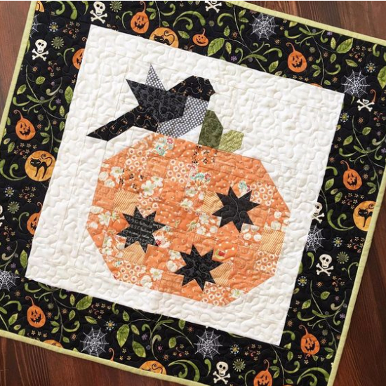 Pumpkin Season Mini Quilt For Fall Celebrations - Quilting Cubby