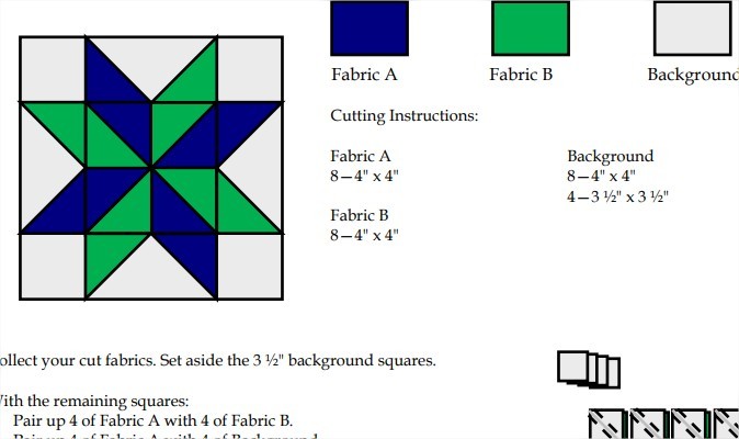 Star Flower Block Pattern (2) | Quilt Instructions – Free Quilt ...