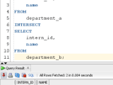 Oracle Intersect Operator The Essential Guide With Examples