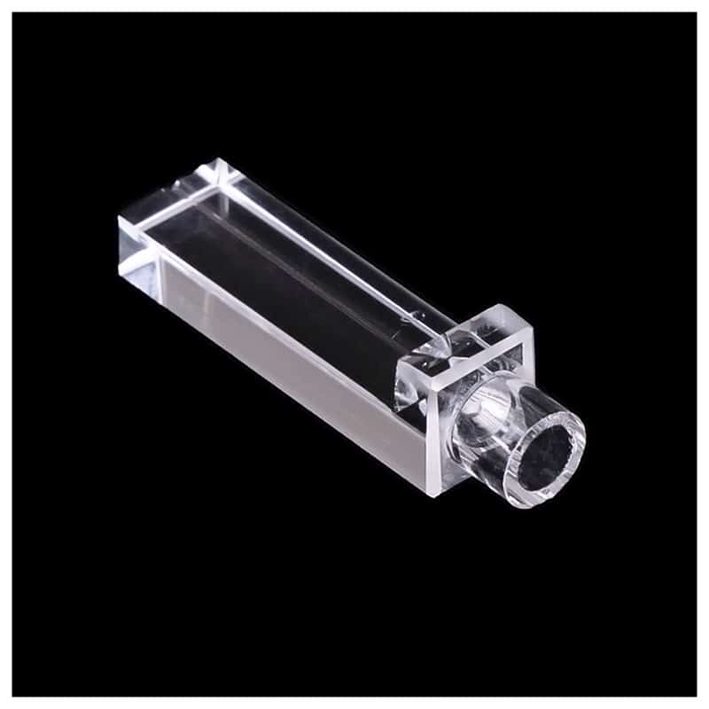 (VCK04) Custom Cuvette Example, Sheath Flow Cell | Qvarz.com