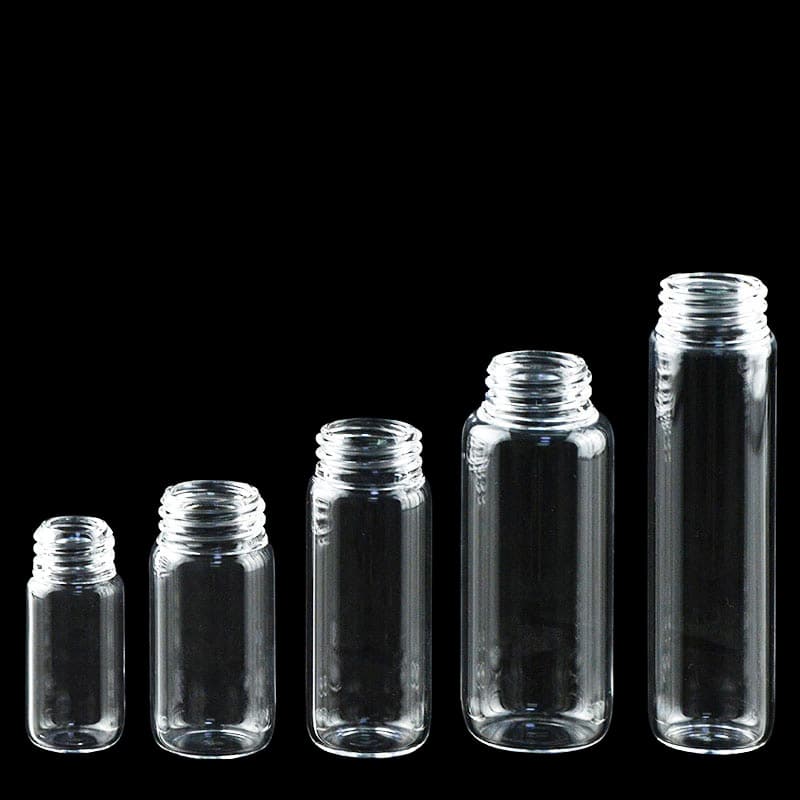 (VCQV05) 5mL Screw Vial, Custom Short, Quartz, DxH 20x35 mm | Qvarz.com