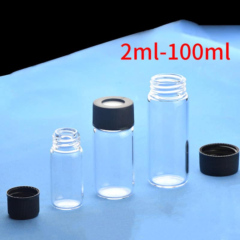 (VCQV05) 5mL Screw Vial, Custom Short, Quartz, DxH 20x35 mm | Qvarz.com