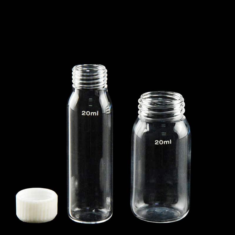 (VCQV05) 5mL Screw Vial, Custom Short, Quartz, DxH 20x35 mm | Qvarz.com