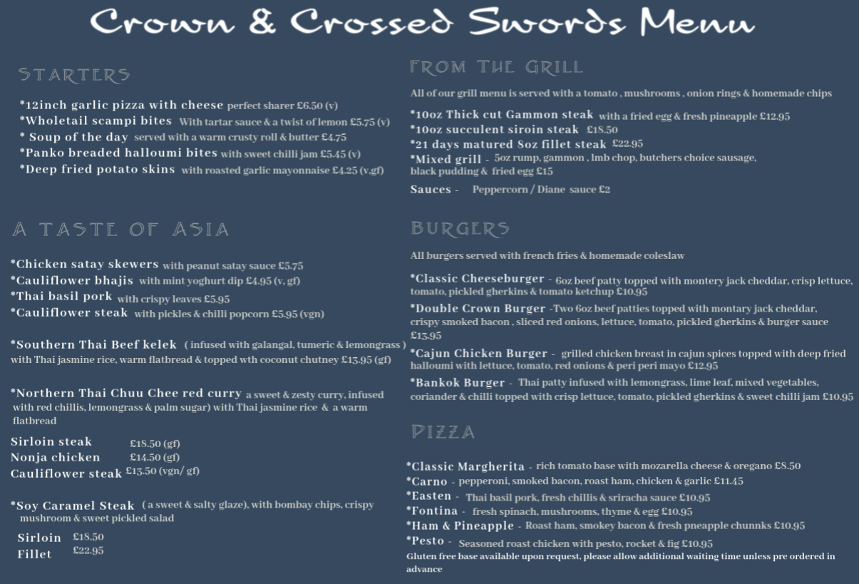 The Crown and Crossed Swords dining in – review - Rachael's Thoughts