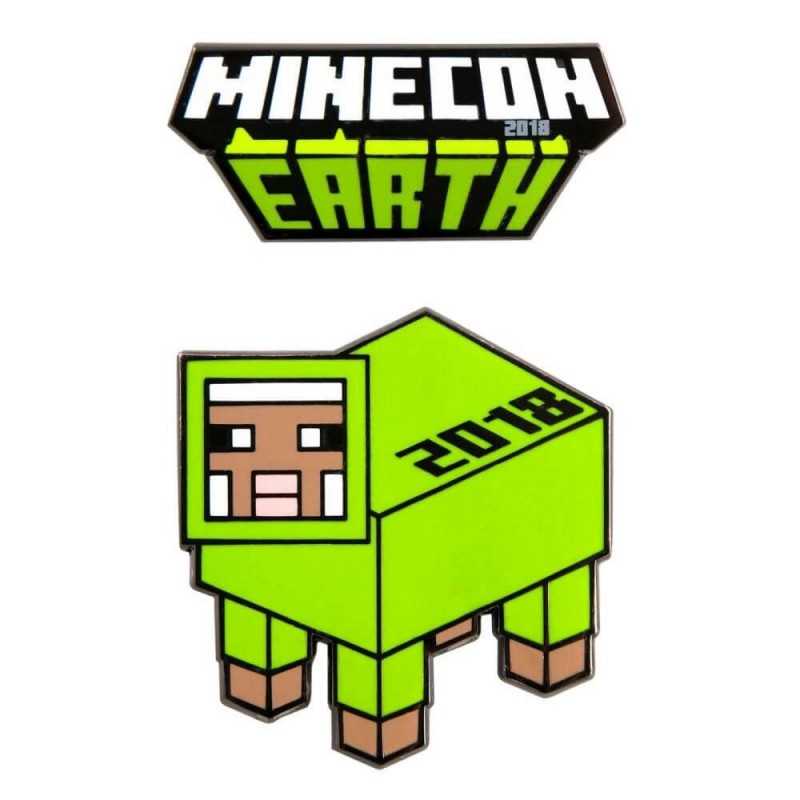 Minecraft Minecon Exclusive Enamel Pin Set - RACKMETRO