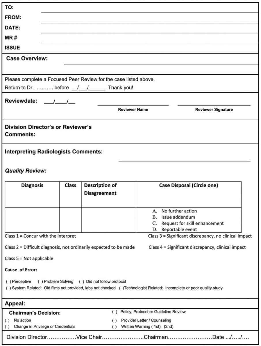 Peer Review Radiology Key peer-review-radiology-key
