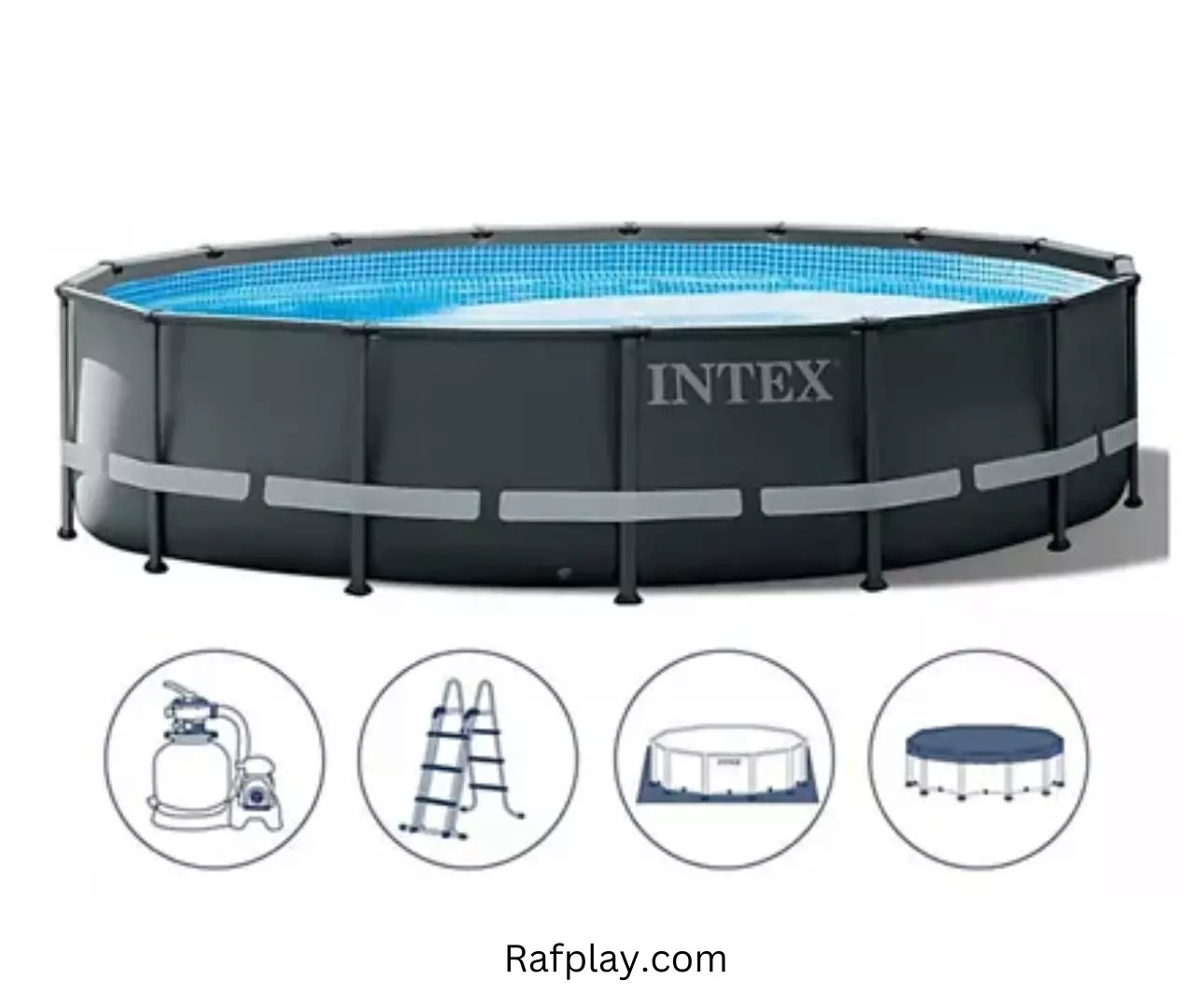 Intex Ultra Xtr Frame Above Ground Round Pool 4 88m X 1 22m Rafplay
