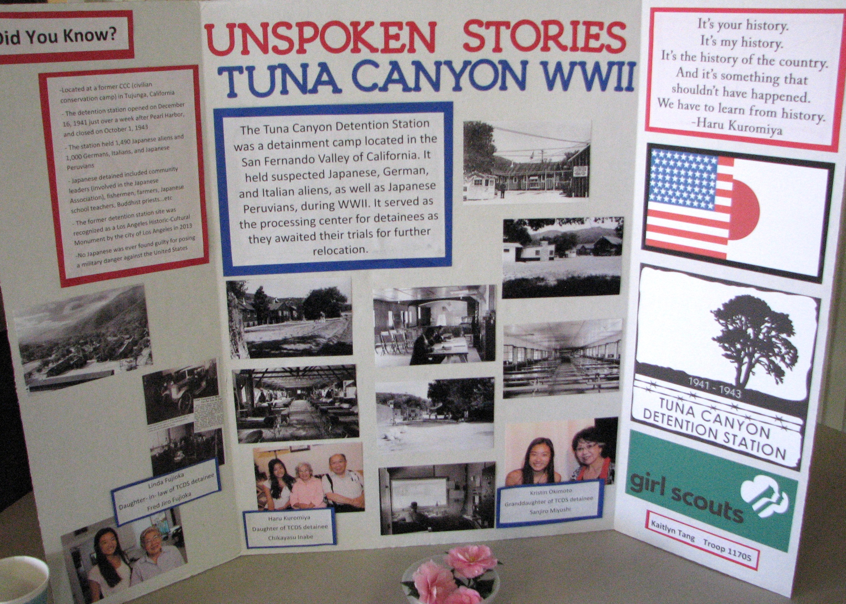 Girl Scout Researches Tuna Canyon for Gold Award Project - Rafu Shimpo