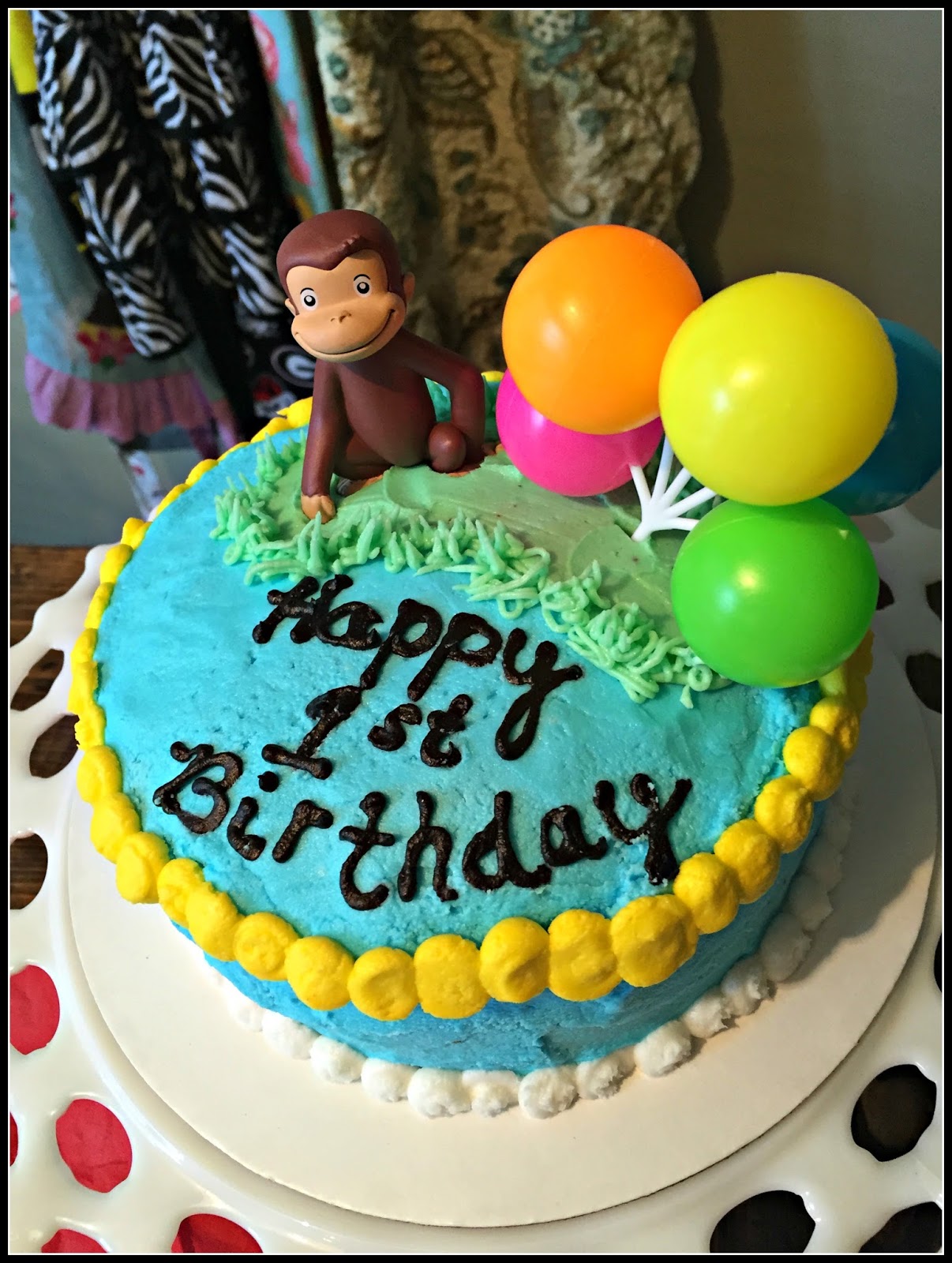 Curious George Happy 1st Birthday