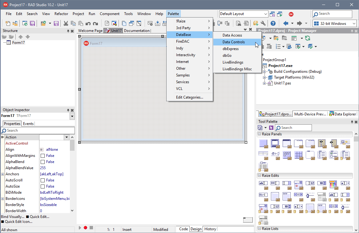 PaletteMenu-Menu | Raize Software