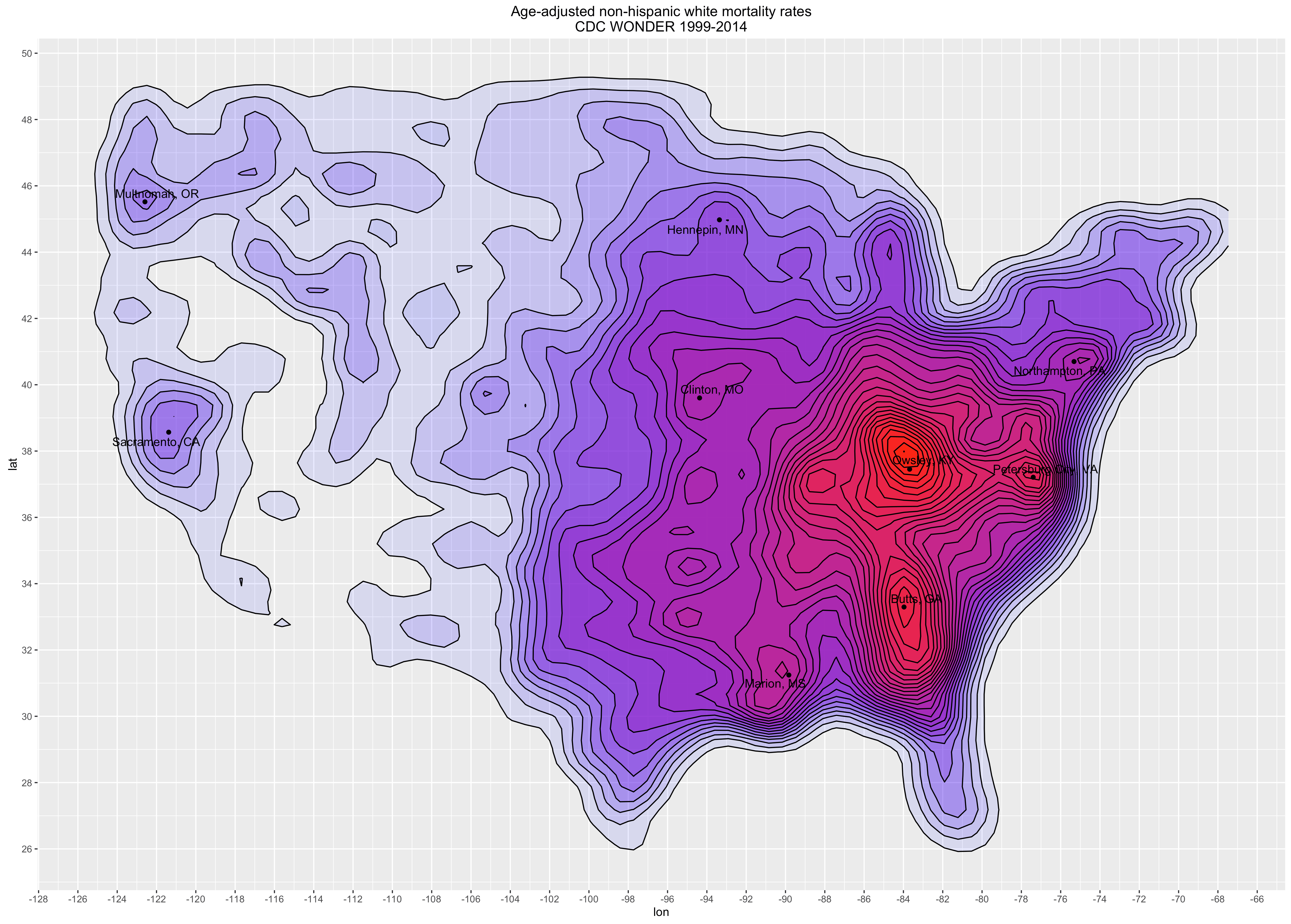 US life expectancy is below naive expectations mostly because it ...