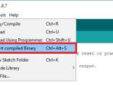 Create Bin Binary Files With Sketch On Arduino Ide Random Nerd
