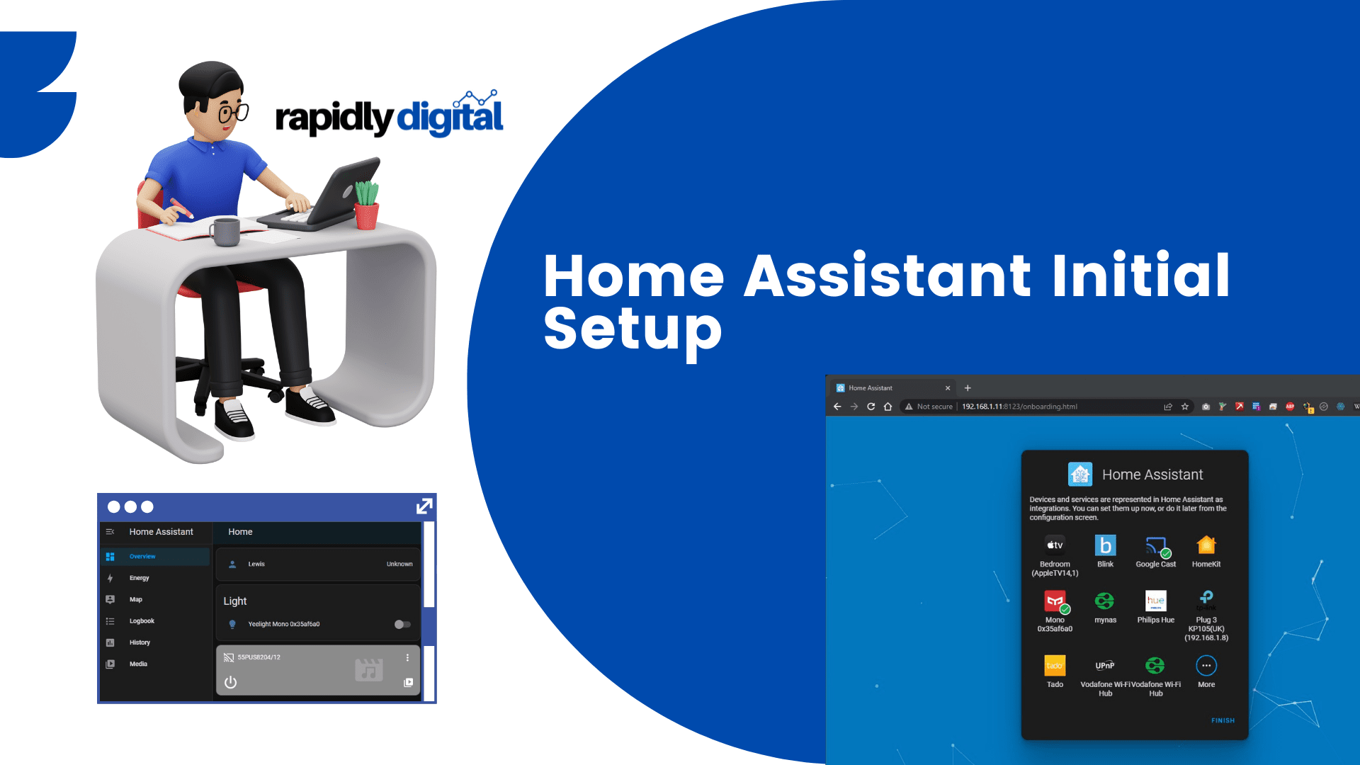 Home Assistant Initial Setup - rapidlydigital