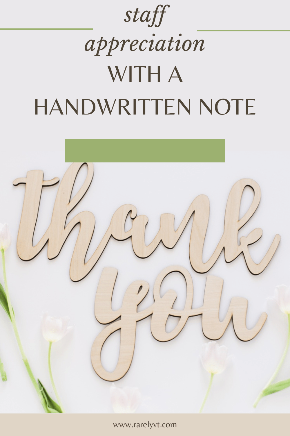 Handwritten Note for Staff Appreciation: 5 Effective Ways - Rarely VT
